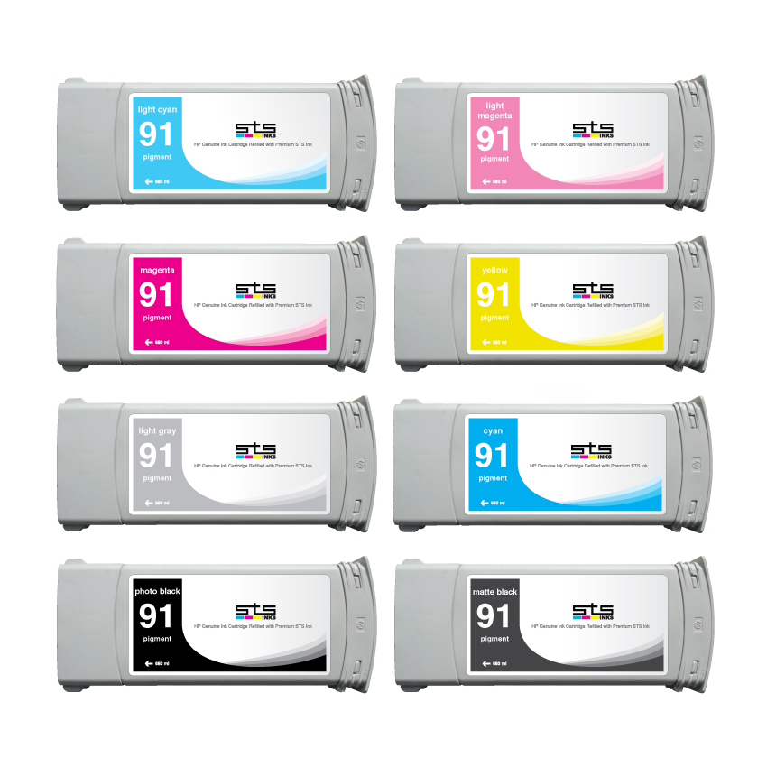 HP 91 Compatible Ink Full Set